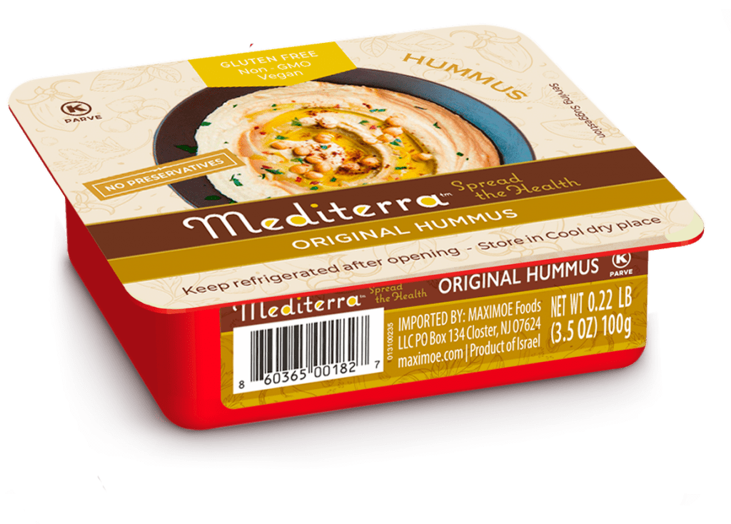 Shelf Stable Hummus Snack Pack - Original | Maximoe Foods LLC