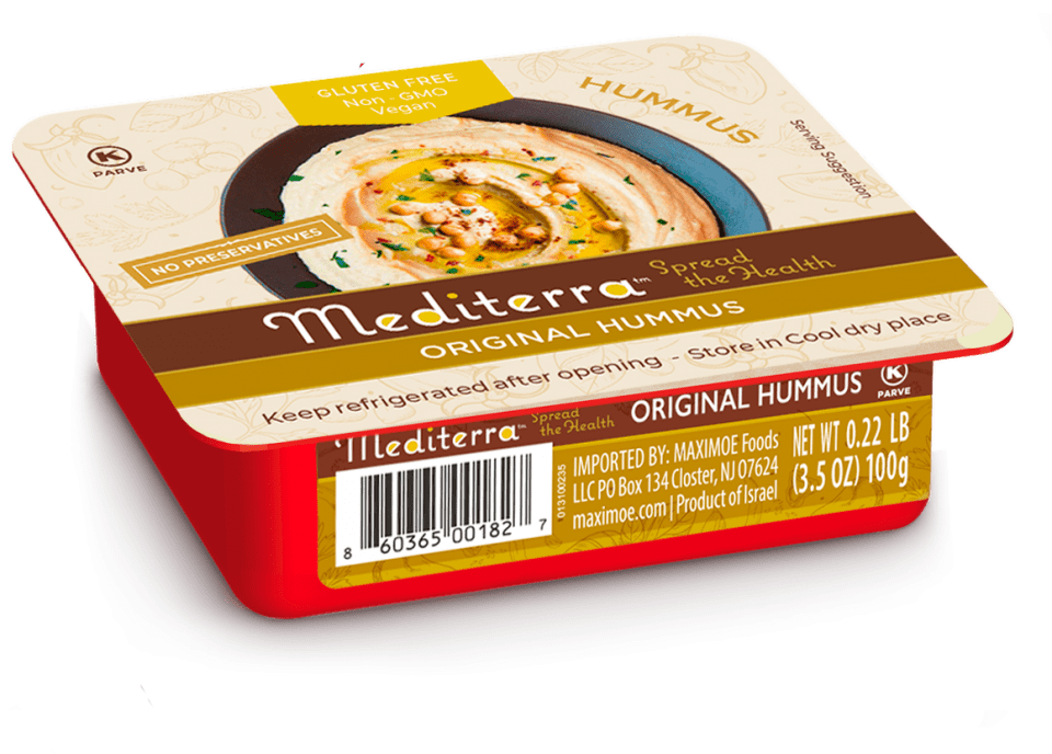 Shelf Stable Hummus Snack Pack - Original | Maximoe Foods LLC